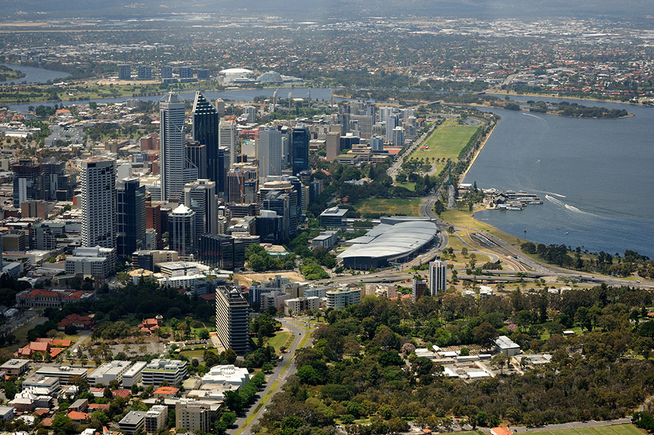 Perth from the air